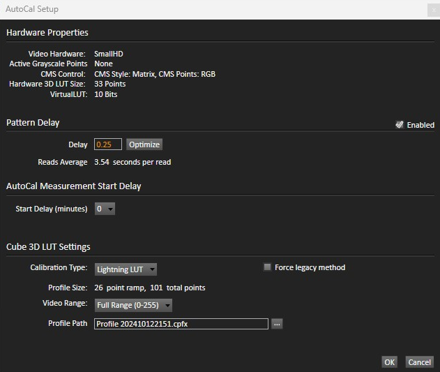 SmallHD CineモデルのAutoCAL注意点|Edipit